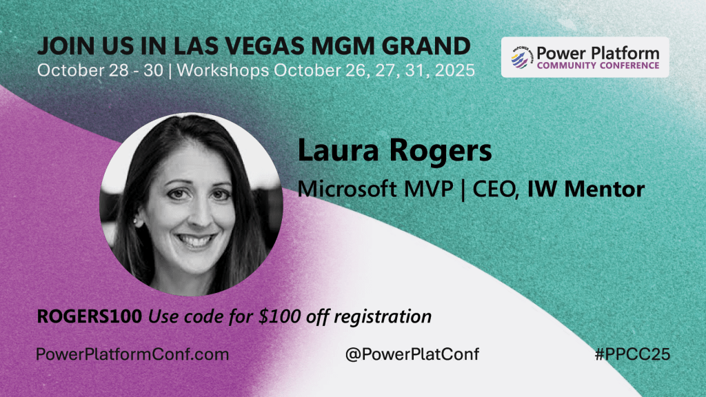 Speaking at the Power Platform Community Conference #PPCC25 ...