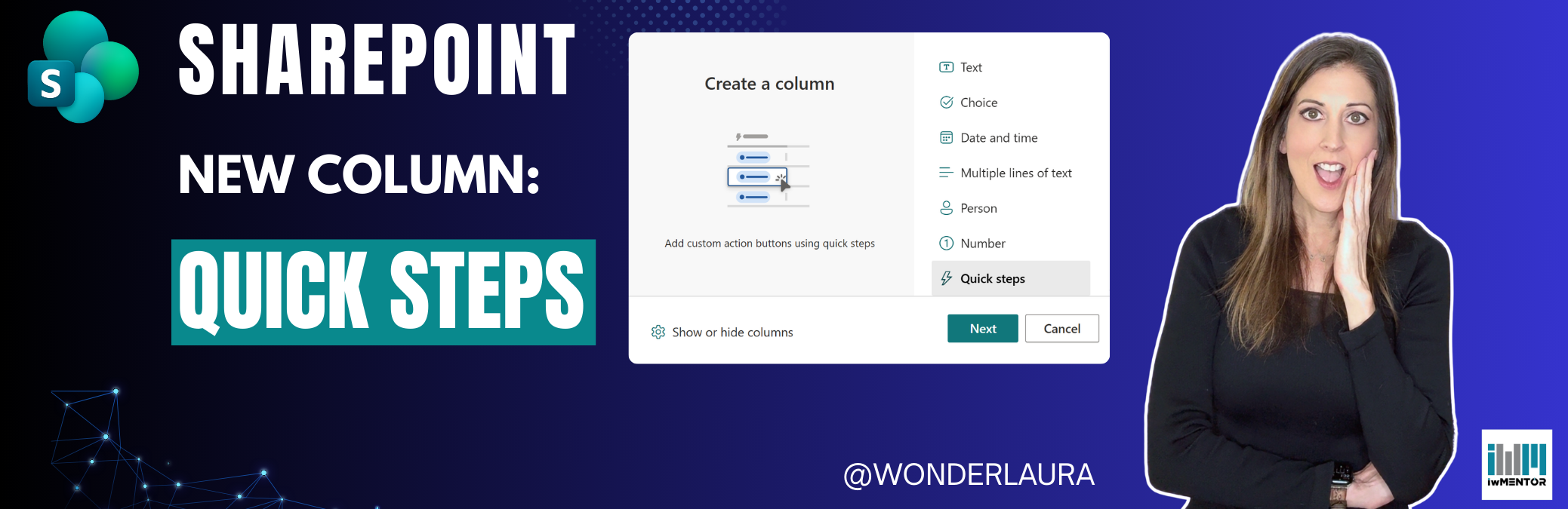 SharePoint Quick Steps Column: One-Click Buttons - WonderLaura ...