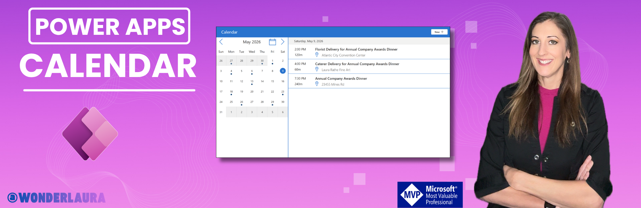 Build a Power Apps Calendar Screen (No Code!) - WonderLaura @iwmentor ...